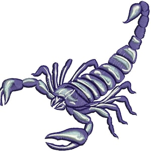 Scorpio Realistic Scorpion Machine Embroidery Design - Three Sizes ...