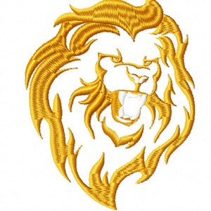 Golden Lion - Machine Embroidery Design - Etsy