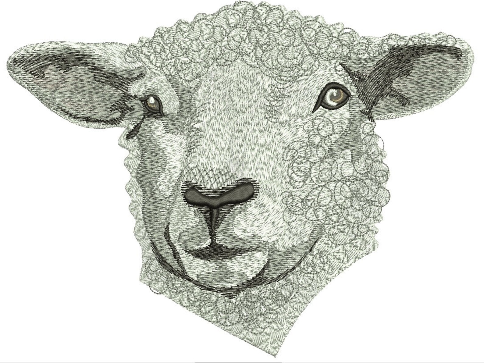 Lamb sheep Machine Embroidery Design - Etsy