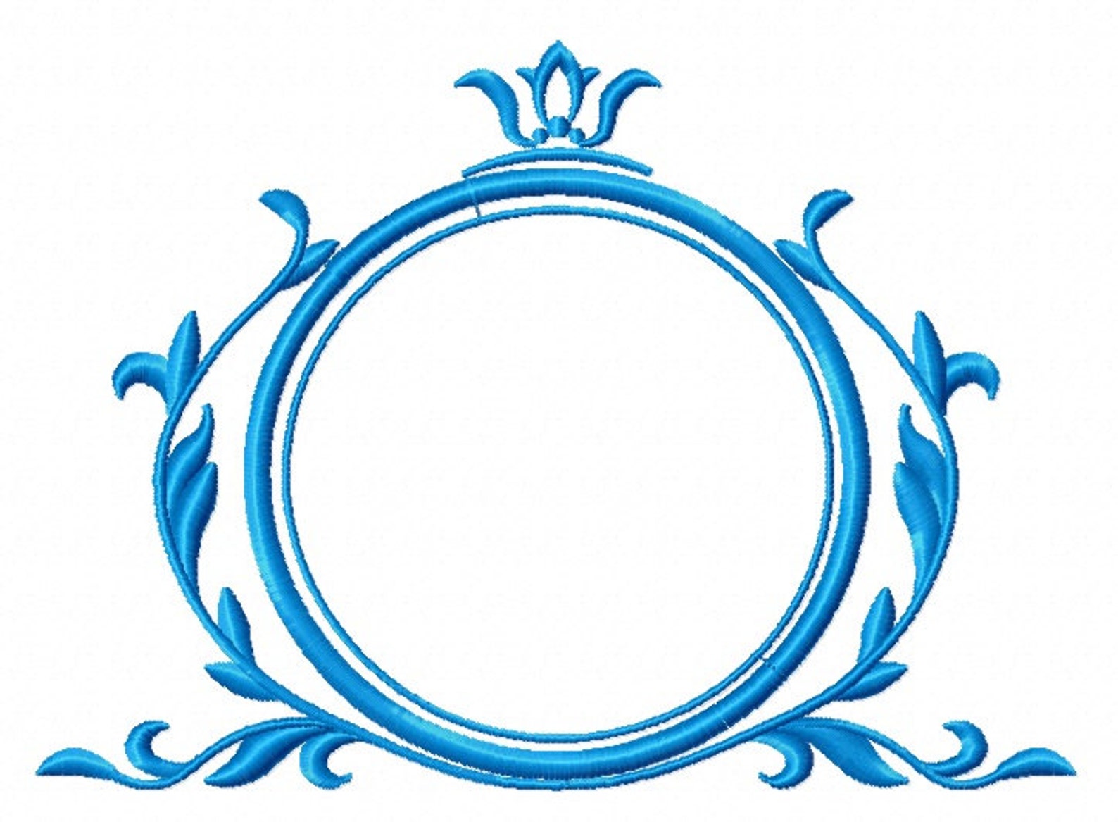 Crown and Frame 3 Sizes Embroidery Designs Instantly - Etsy