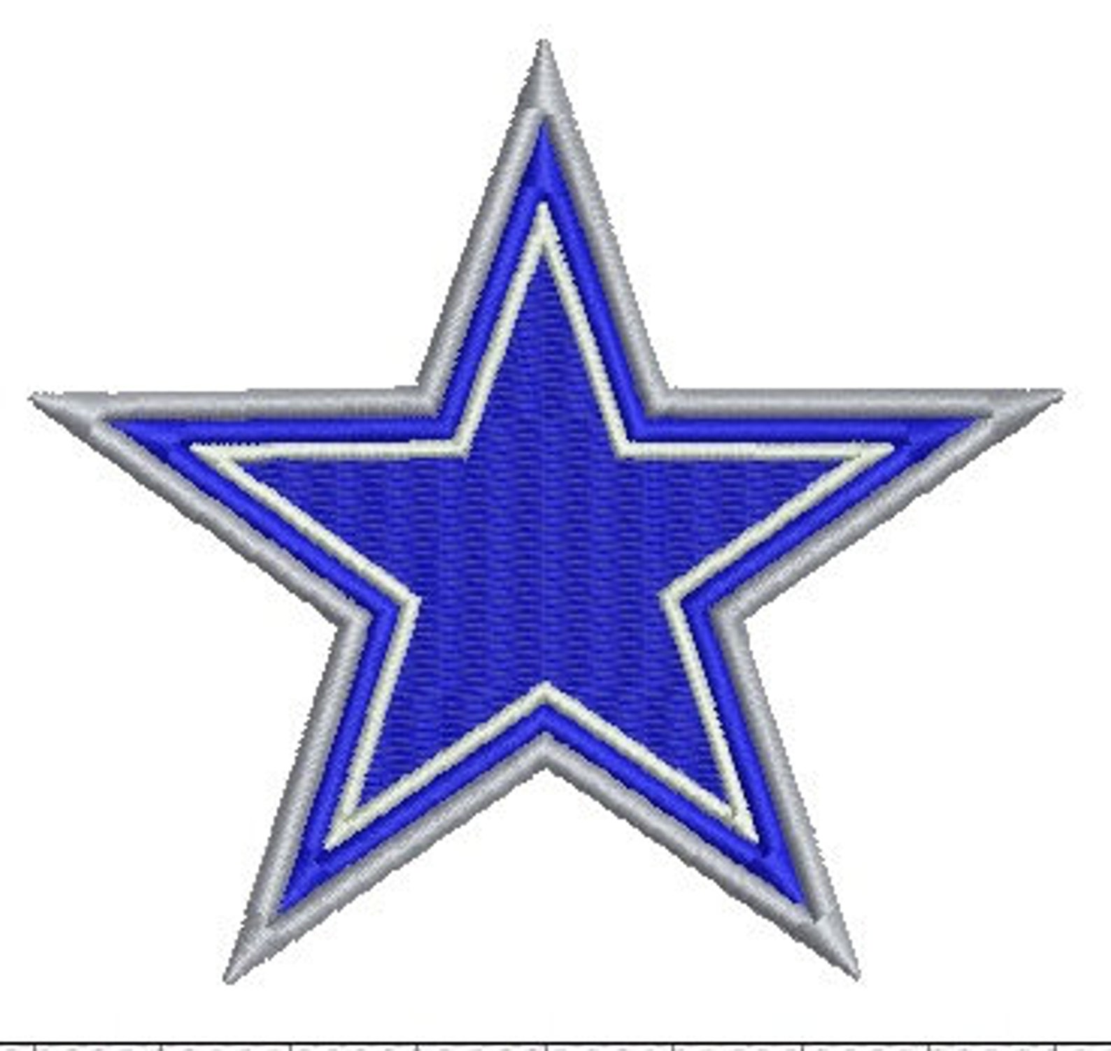 Patriotic Blue Star Machine Embroidery Design Instant Download - Etsy