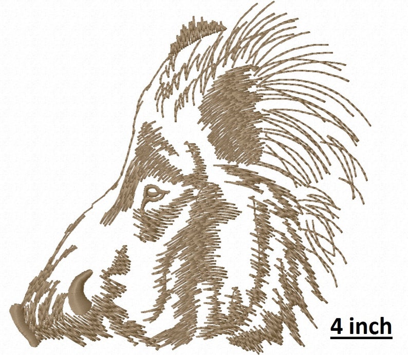 Wild Boar Head Machine Embroidery Designs INSTANT DOWNLOAD - Etsy