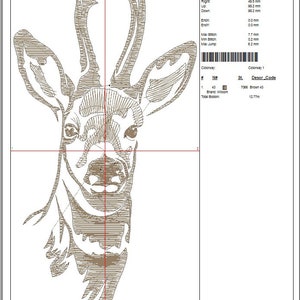 Deer / Doe - Machine Embroidery Design Instant Download - Etsy