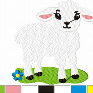 Baby Lamb (sheep) Machine Embroidery Design - Etsy