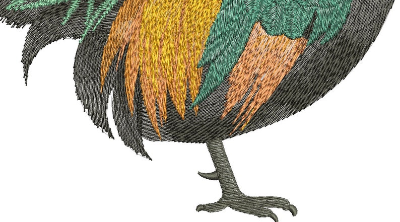 Rooster Machine Embroidery Design - Etsy