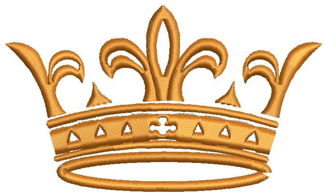 Crown Machine Embroidery Design - Etsy