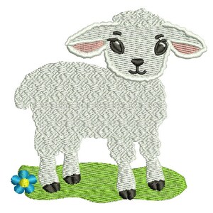 Baby Lamb (sheep) Machine Embroidery Design - Etsy