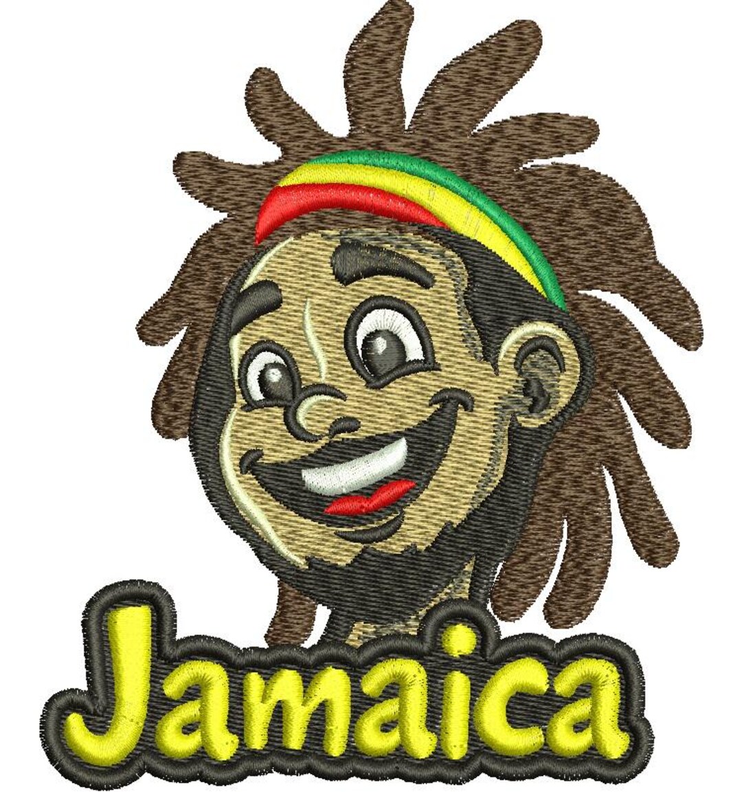 Jamaica Machine Embroidery Design INSTANT Download - Etsy