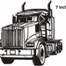 Heavy Semi Truck Powerful Machine Embroidery Design - Etsy