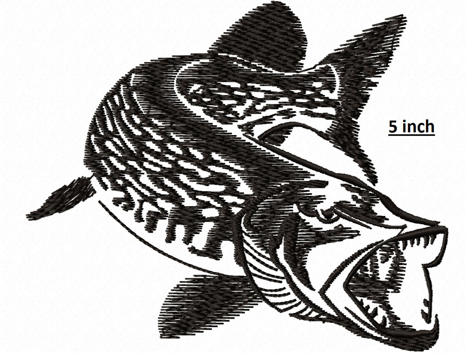 Pike Machine Embroidery Design Instant Download This is a - Etsy