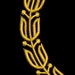 Gold Crown With Fleur De Lis and a Laurel Wreath With Stylized Leaves ...