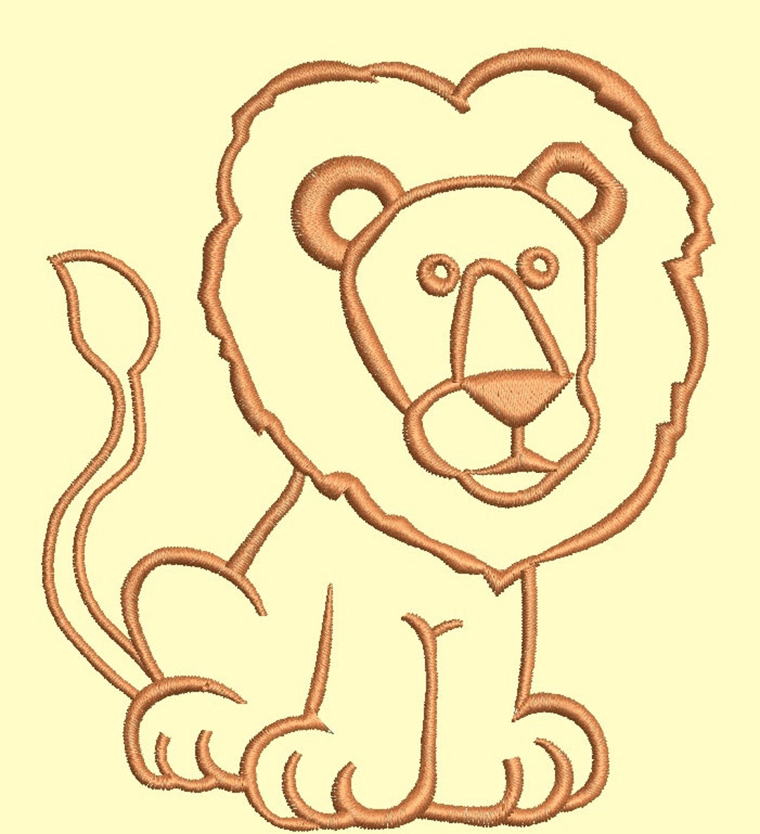 Lion Machine Embroidery Design - Etsy