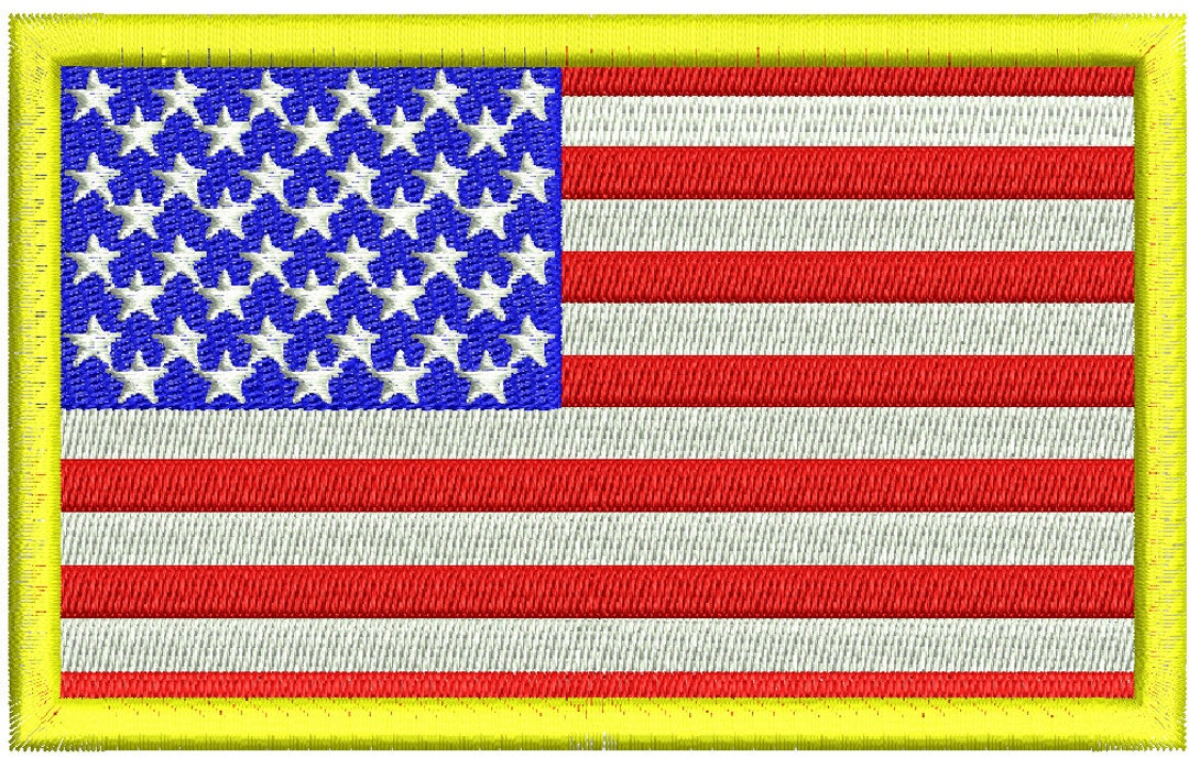 USA Flag Embroidery Design Machine Embroidery Design - Etsy