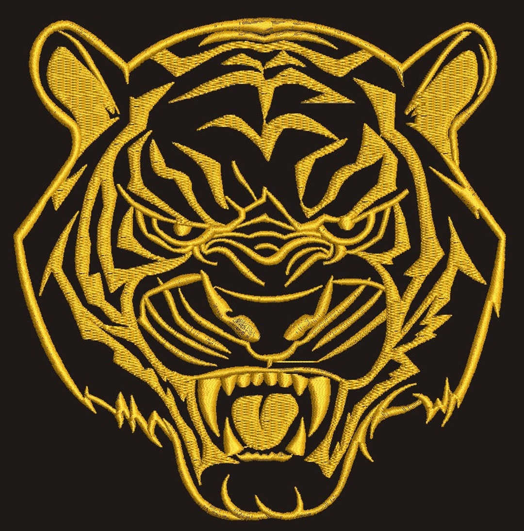 Tiger Machine Embroidery Design - Etsy