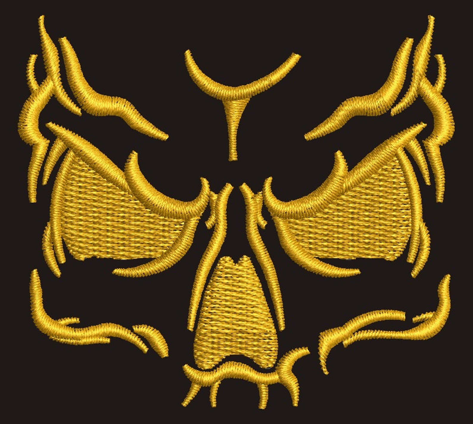 Skull Machine Embroidery Design - Etsy