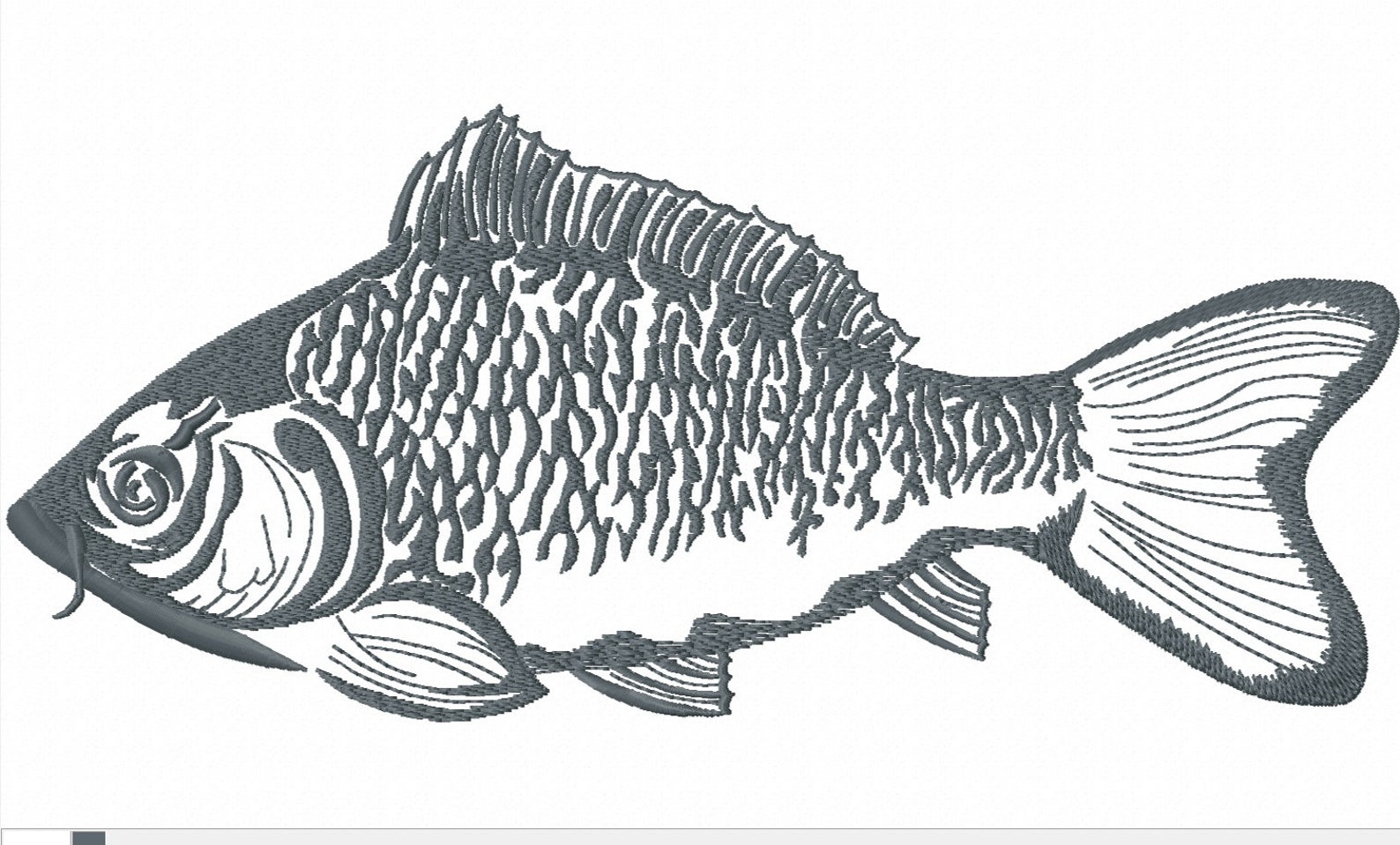 CARP Fish Machine Embroidery Design Instant Download - Etsy