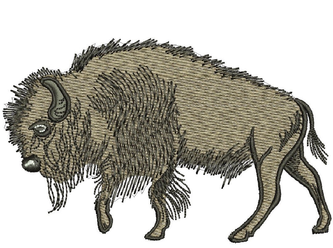 Bison Buffalo Machine Embroidery Designs INSTANT DOWNLOAD - Etsy