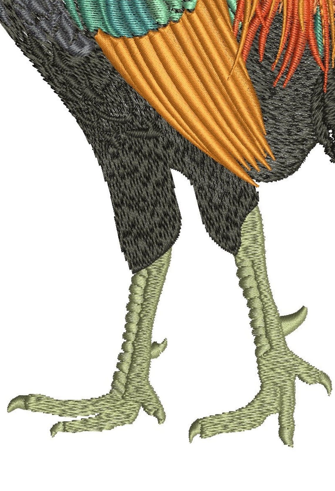 Rooster Machine Embroidery Design - Etsy