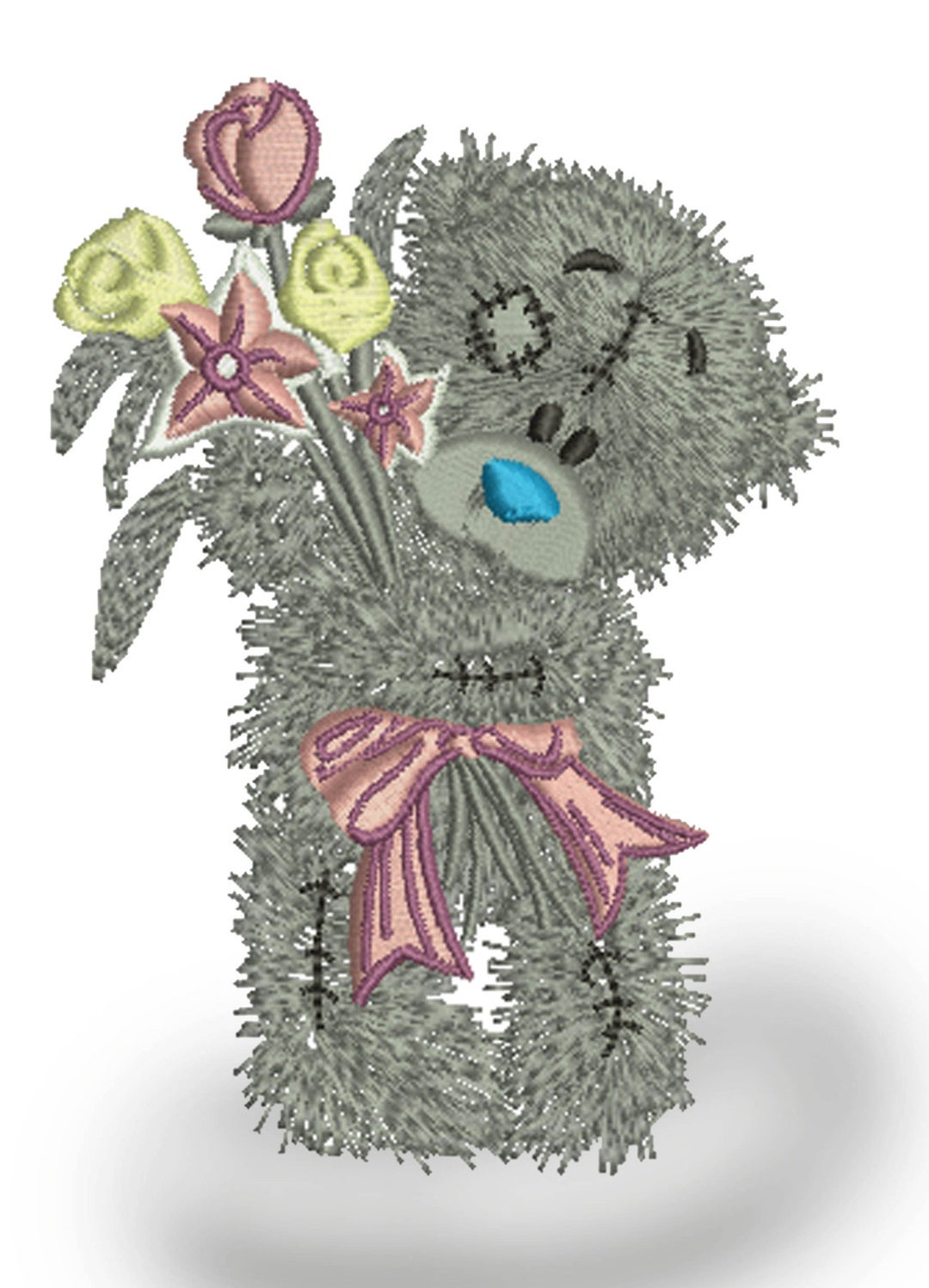 Teddy Bear - Machine Embroidery Design - Etsy