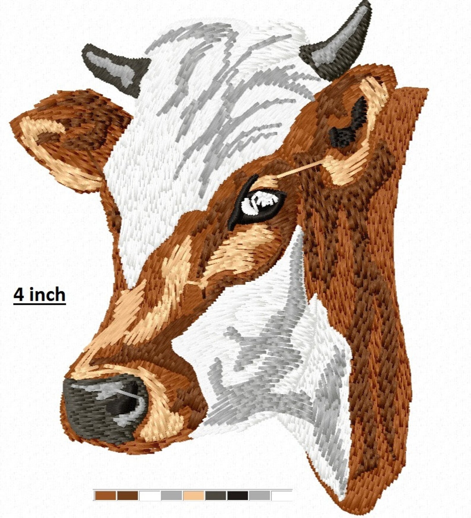 Cow Bull Machine Embroidery Designs INSTANT DOWNLOAD - Etsy
