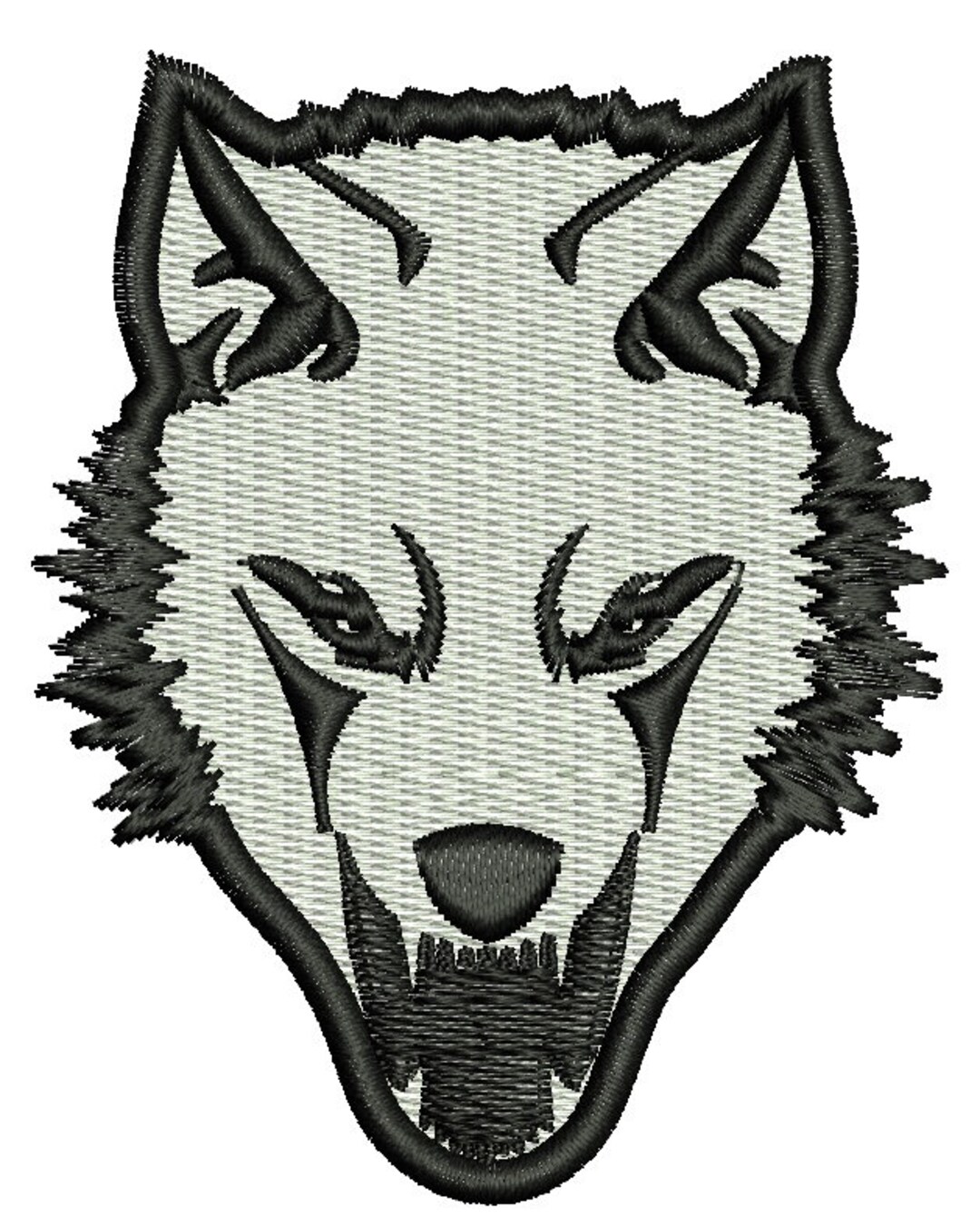 Wolf Embroidery Design - Machine Embroidery Design - Etsy