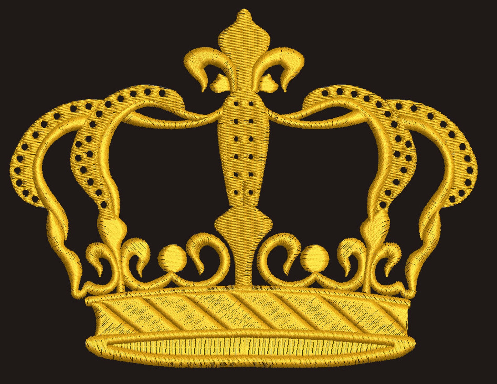 Crown Machine Embroidery Design Instantly Download - Etsy