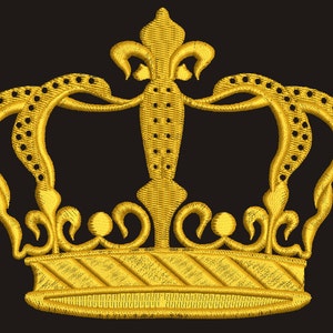 Crown Machine Embroidery Design - Instantly Download - Etsy