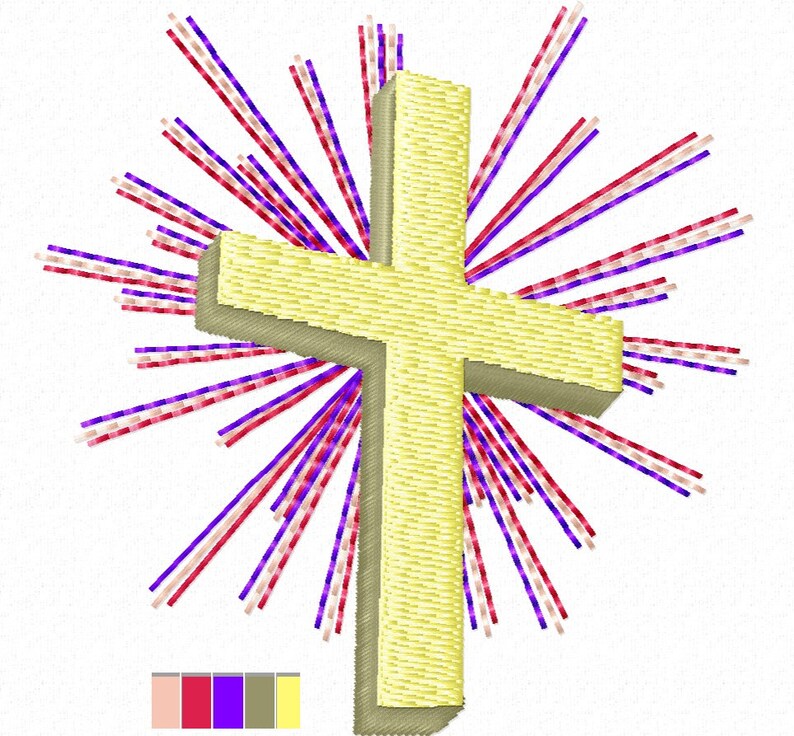 Cross Machine Embroidery Design Digital File - Etsy