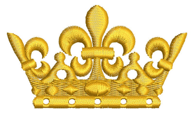 Small Crown Embroidery Design 4 Sizes Instantly Download - Etsy