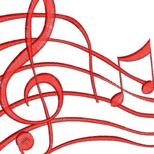Music Notes Embroidery - Etsy