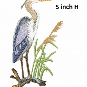 Heron Machine Embroidery Design - This is Not a Patch. It is Digital ...