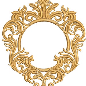 Vintage Baroque Frame for Monogram / Baroque Monogram Frame Machine ...