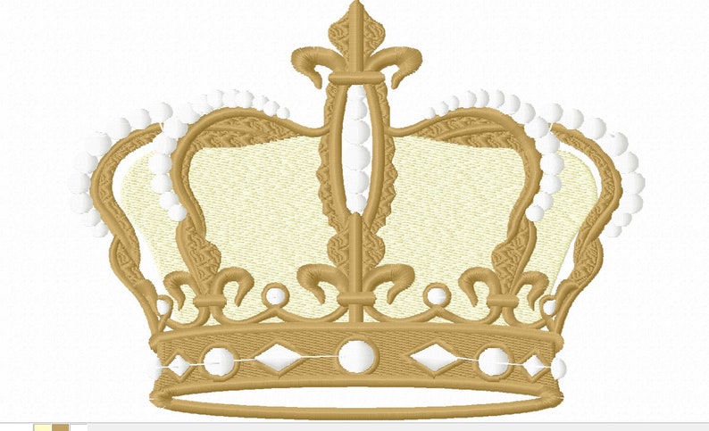 Crown Machine Embroidery Design Instantly Download | Etsy