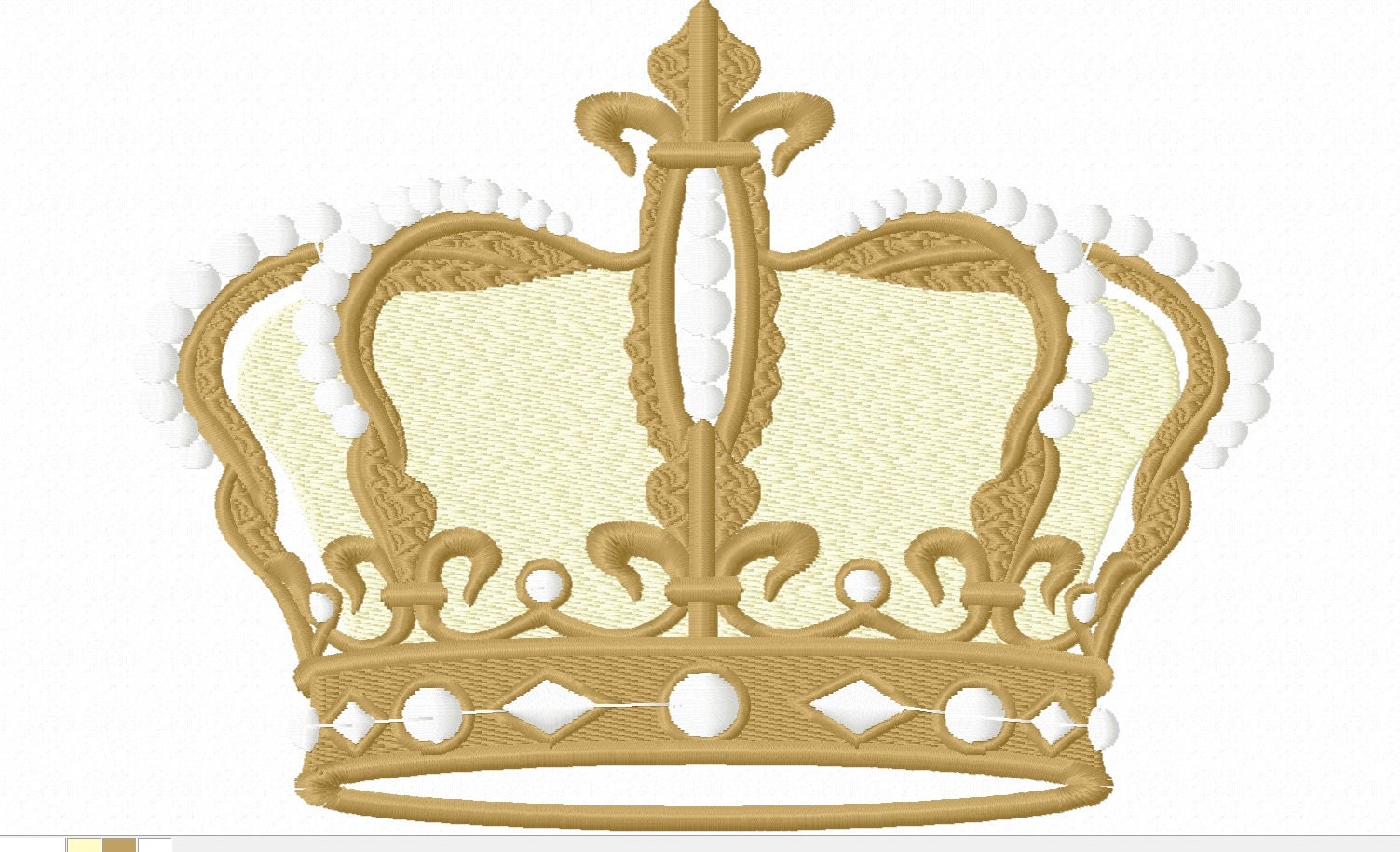 Crown Machine Embroidery Design Instantly Download | Etsy