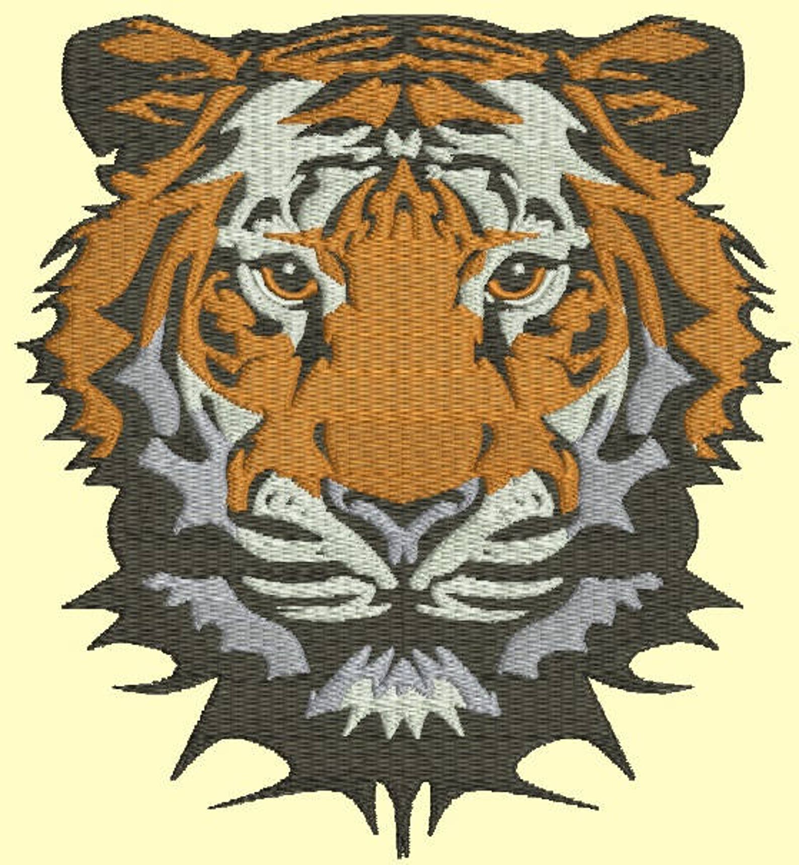 Tiger Machine Embroidery Design Tested - Etsy