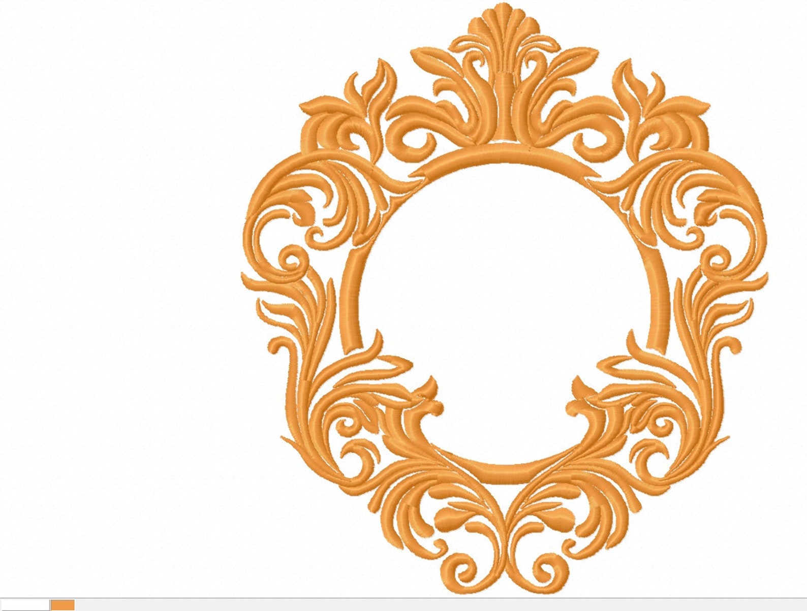 Vintage Baroque Frame for Monogram / Baroque Monogram Frame | Etsy