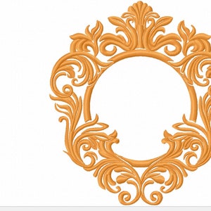 Vintage Baroque Frame for Monogram / Baroque Monogram Frame Machine ...