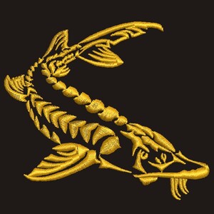 Sturgeon Machine Embroidery Designs Instantly Download - Etsy