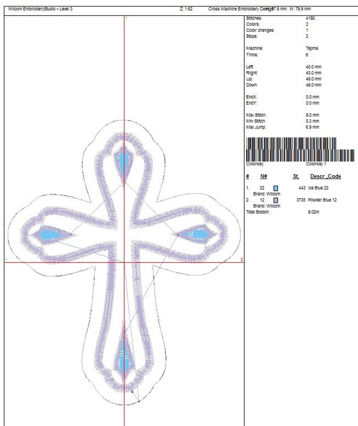 Cross Machine Embroidery Design Machine Embroidery Design - Etsy