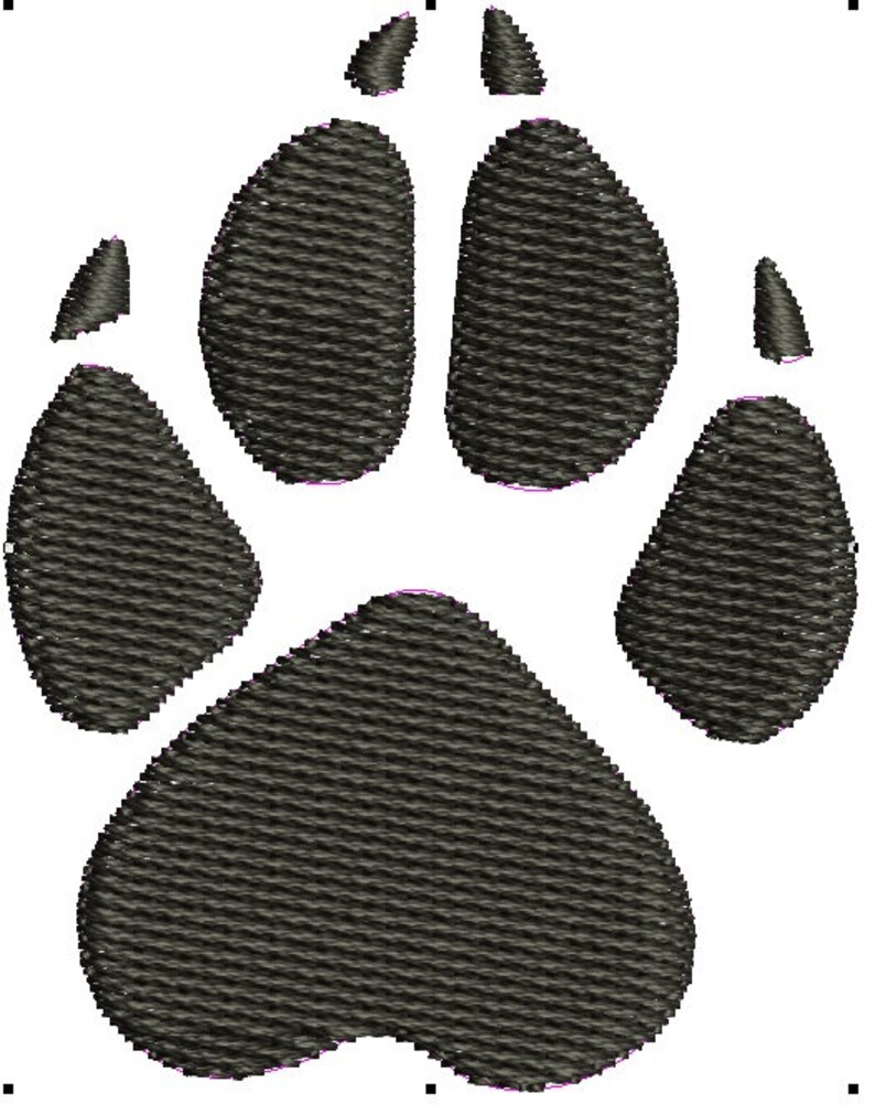 Dog Footprints Machine Embroidery Design 3 Sizes Design Tested - Etsy