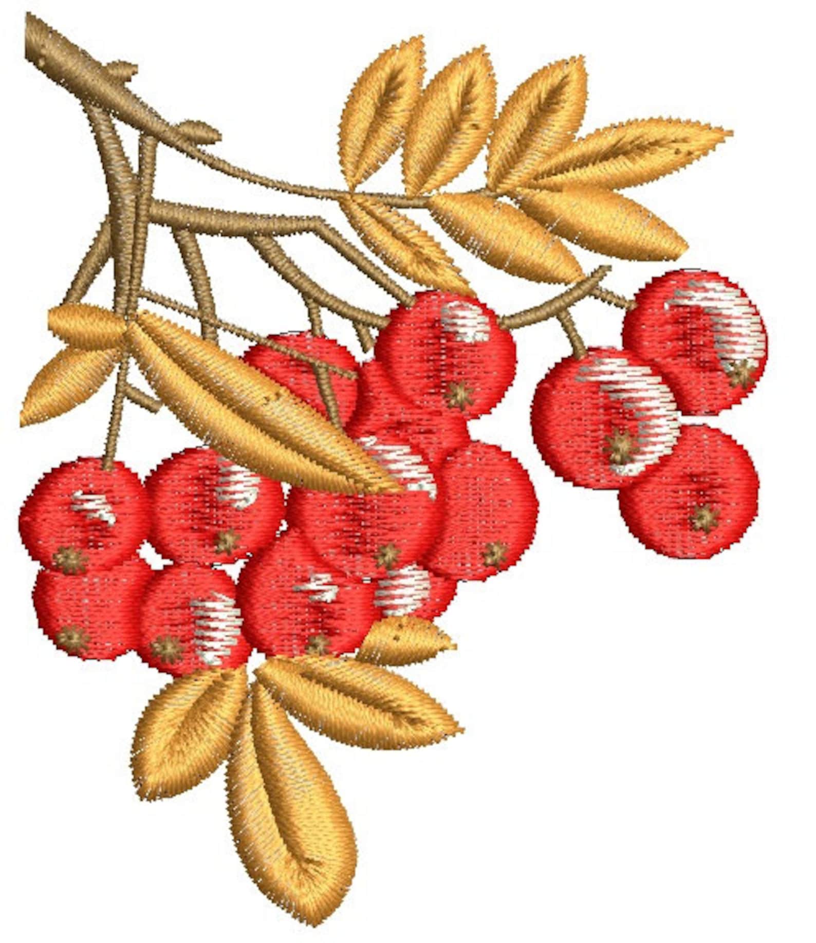 Rowan Branch Machine Embroidery Design - Etsy
