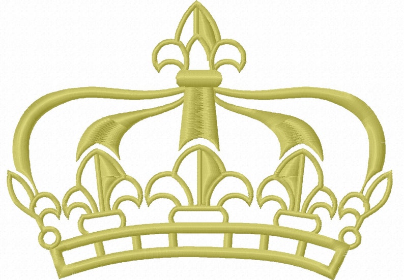 Royal Crown Machine Embroidery Design - Etsy
