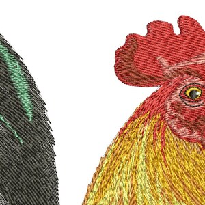 Rooster Machine Embroidery Design - Etsy