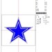 Patriotic Blue Star - Machine Embroidery Design - Instant Download - Etsy