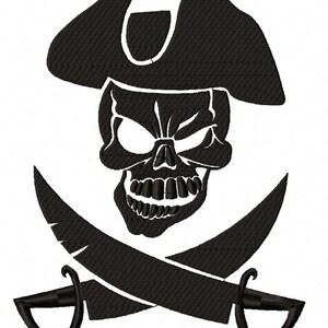 Pirate - Machine Embroidery Design - Tested - Etsy