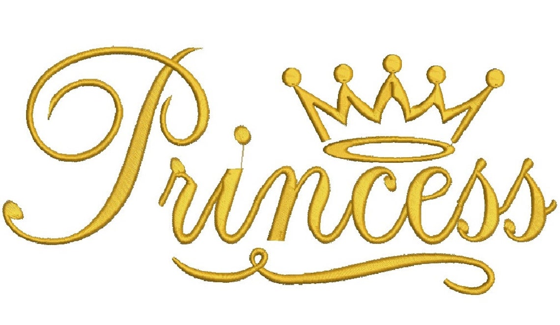 Princess Crown Machine Embroidery Design Instantly Download - Etsy