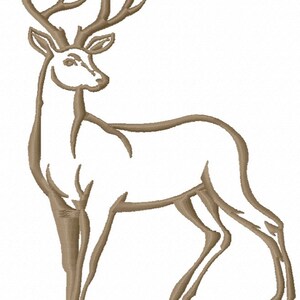 Deer Machine Embroidery Design Instant Download - Etsy