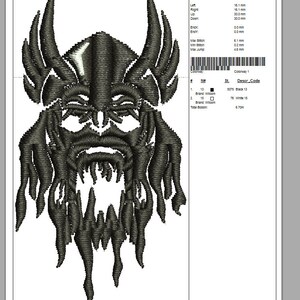 Viking Warrior Head Machine Embroidery Design - Etsy
