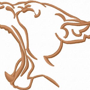 Puma Machine Embroidery Design - Etsy