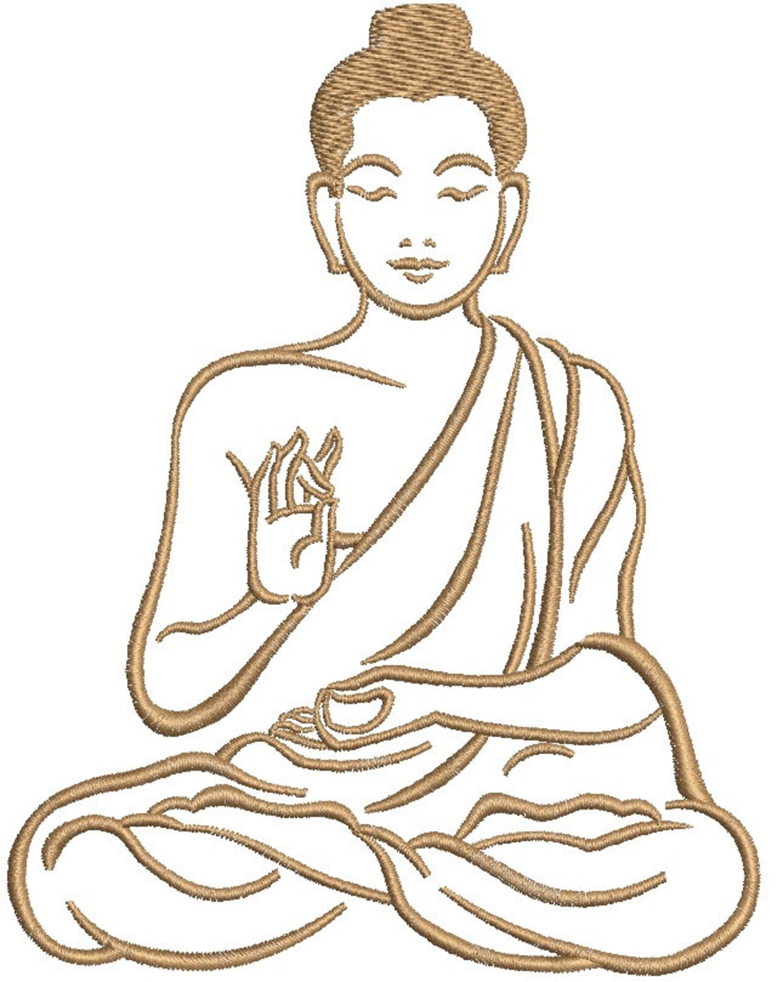 Buddha Machine Embroidery Design - Etsy